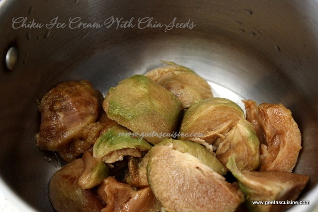 Chiku Ice Cream | Geeta's Cuisine