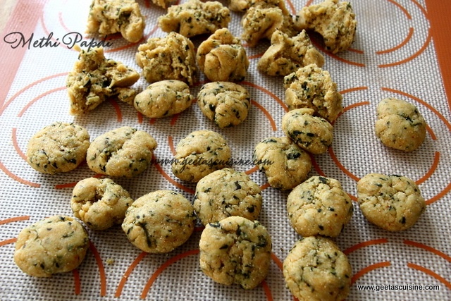Methi Papdi_6 | Geeta's Cuisine