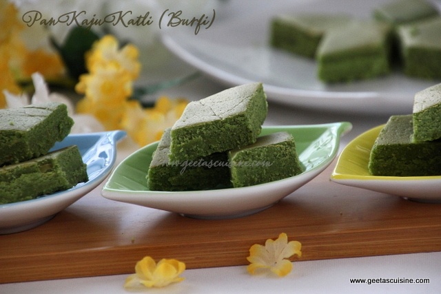 Pan Kaju Katli_18 | Geeta's Cuisine